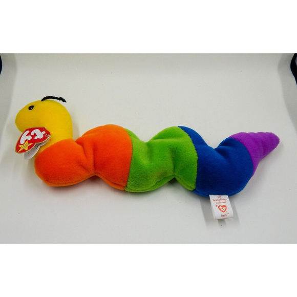 Ty | Toys | Ty Beanie Baby Inch The Worm 1 Inch Plush Stuffed Toy Yarn ...